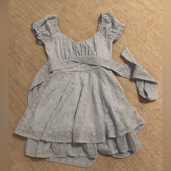 allison + kelly | Dresses | Allison Kelly Blue Mini Dress | Poshmark